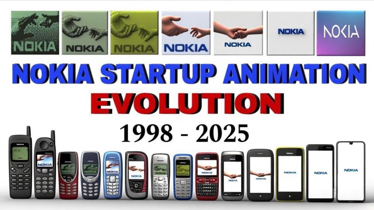 Nokia startup animation evolution (1998 - 2025) - Original Nokia Version - YouTube