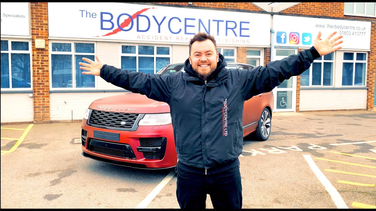 RANGE ROVER SVO AUTOBIOGRAPHY BODYKIT IN SPECTRAL RACING RED - YouTube