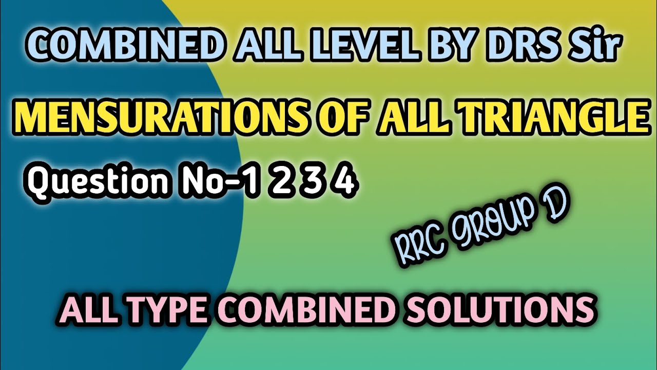 Mensurations of all triangles। all leveled combined exam । maths tricks ...