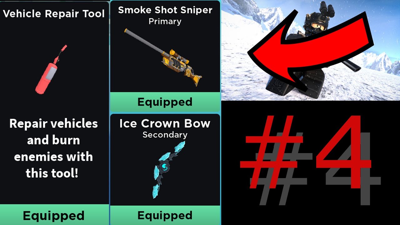 ROBLOX Base Battles || RANDOMIZED LOADOUTS PART 4 || Smokeshot Sniper ...