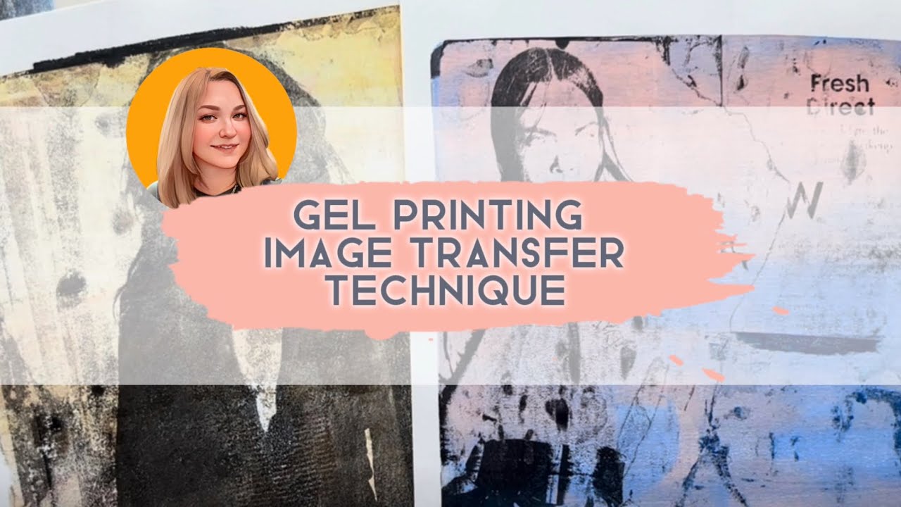 Gel printing — magazine image transfer technique - YouTube