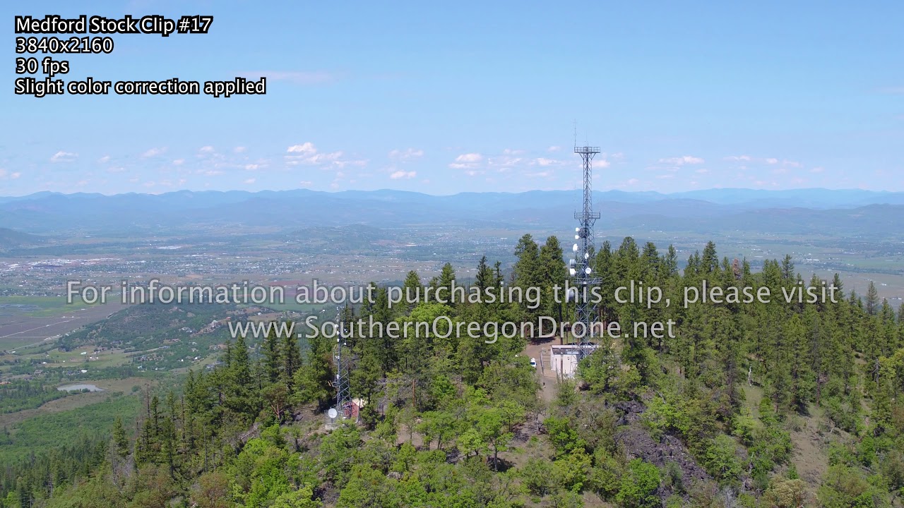 Medford Rogue Valley 4K Aerial Stock Video Clip #17 - RoxyAnn Prescott ...