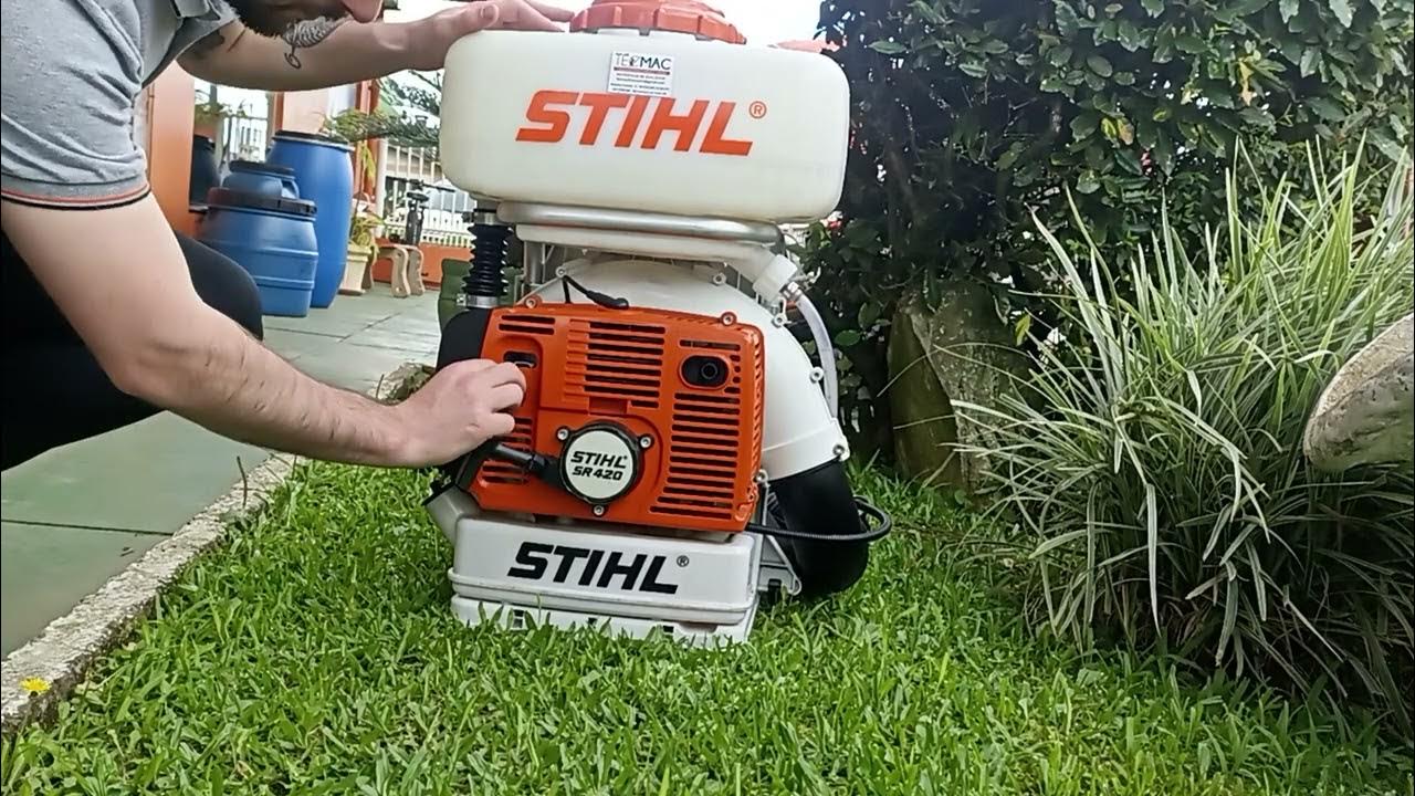 Pulverizador Stihl SR 420 | Funcionamento - YouTube