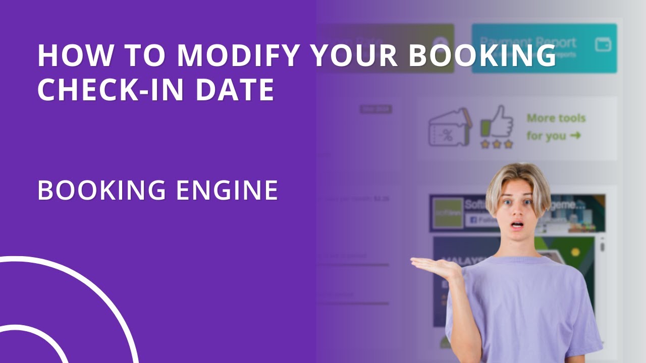 How to Modify Your Booking Check-in Date (Softinn) - YouTube