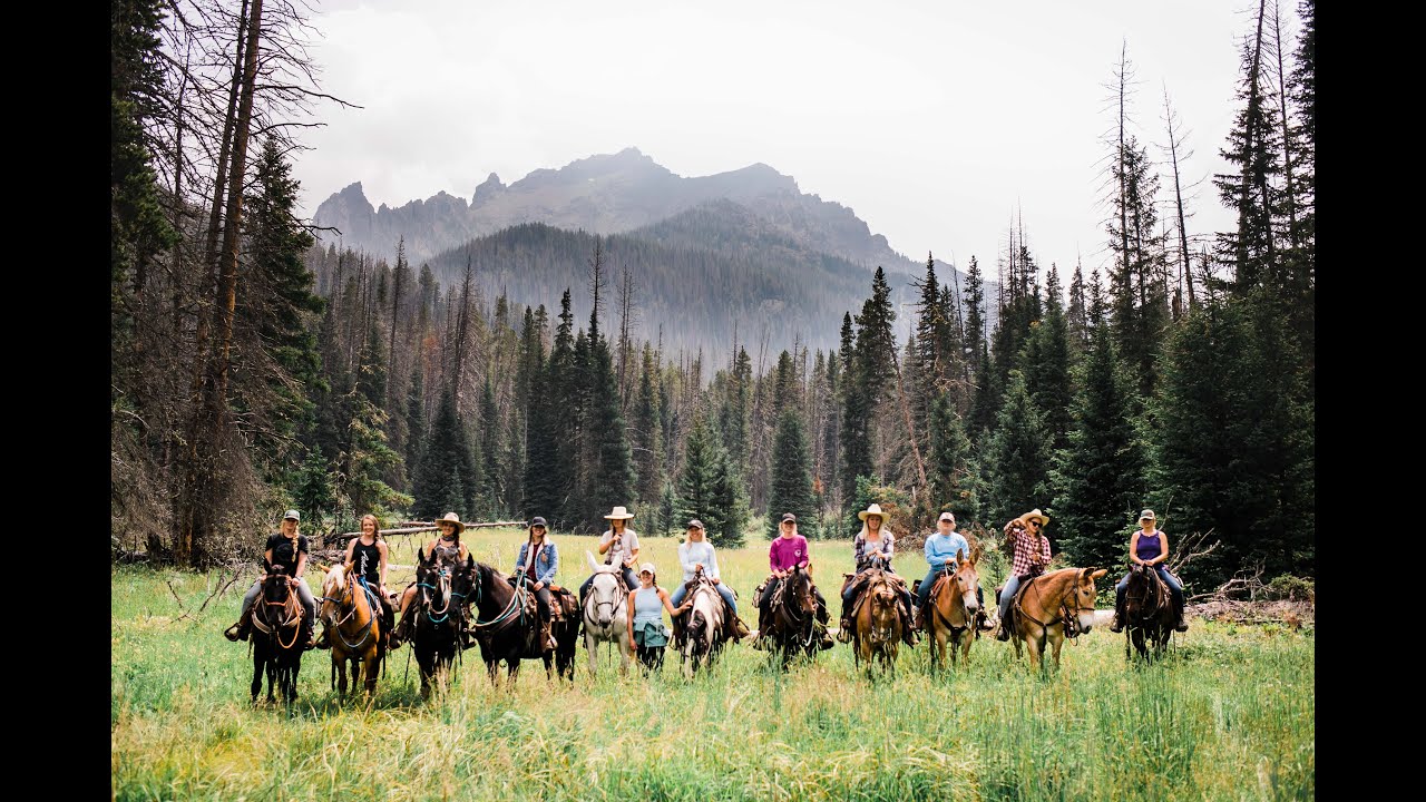 Horseback Riding in Wyoming - Camping in Shoshone National Park -Women ...