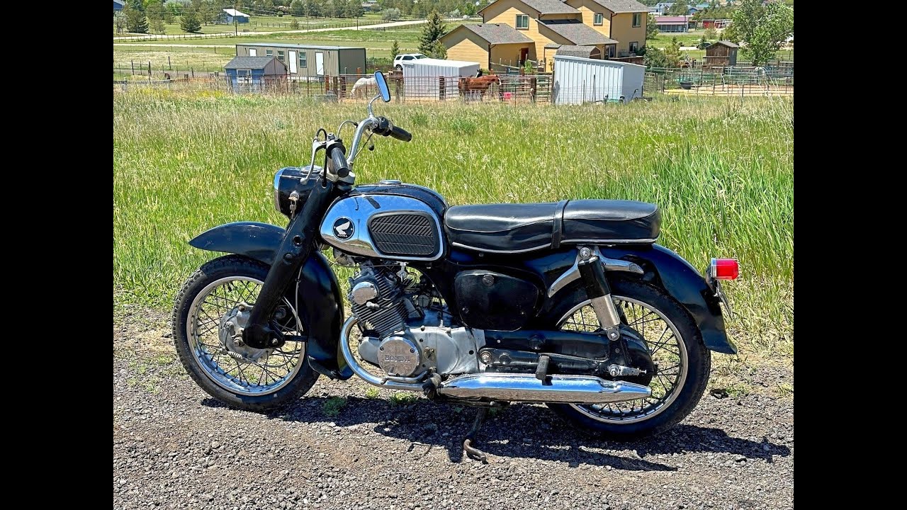 1966 Honda CA160 taken for a ride - YouTube
