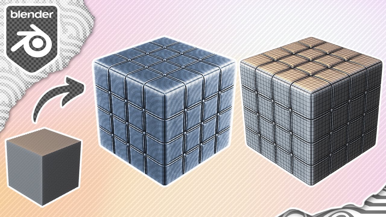 How to Make a Cube Pouf in Blender 3.3 - YouTube