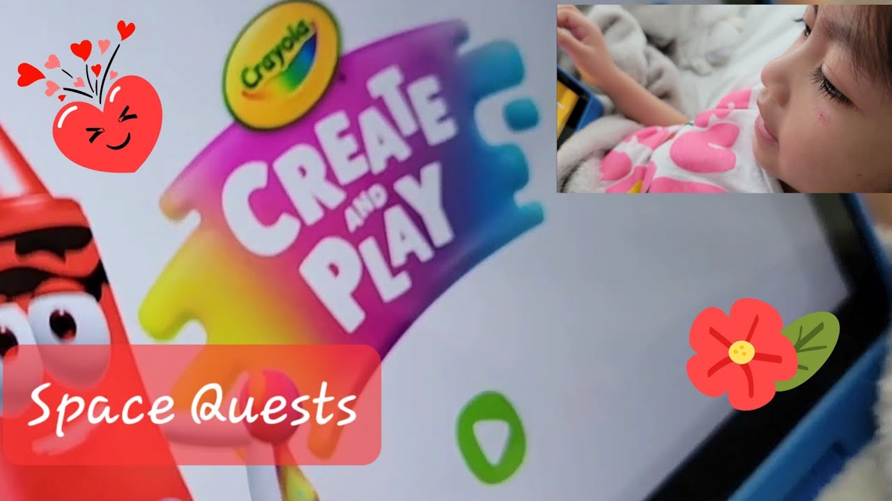 Crayola Create And Play App | Doing The Space Quests - YouTube