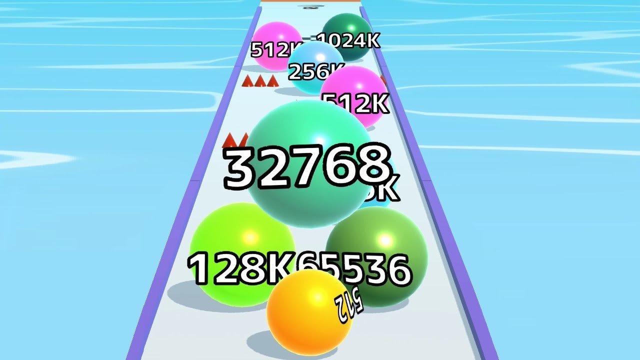 Ball Run Infinity Number Up To (128M, 256M, 512M, 1024M) ! All Levels ...