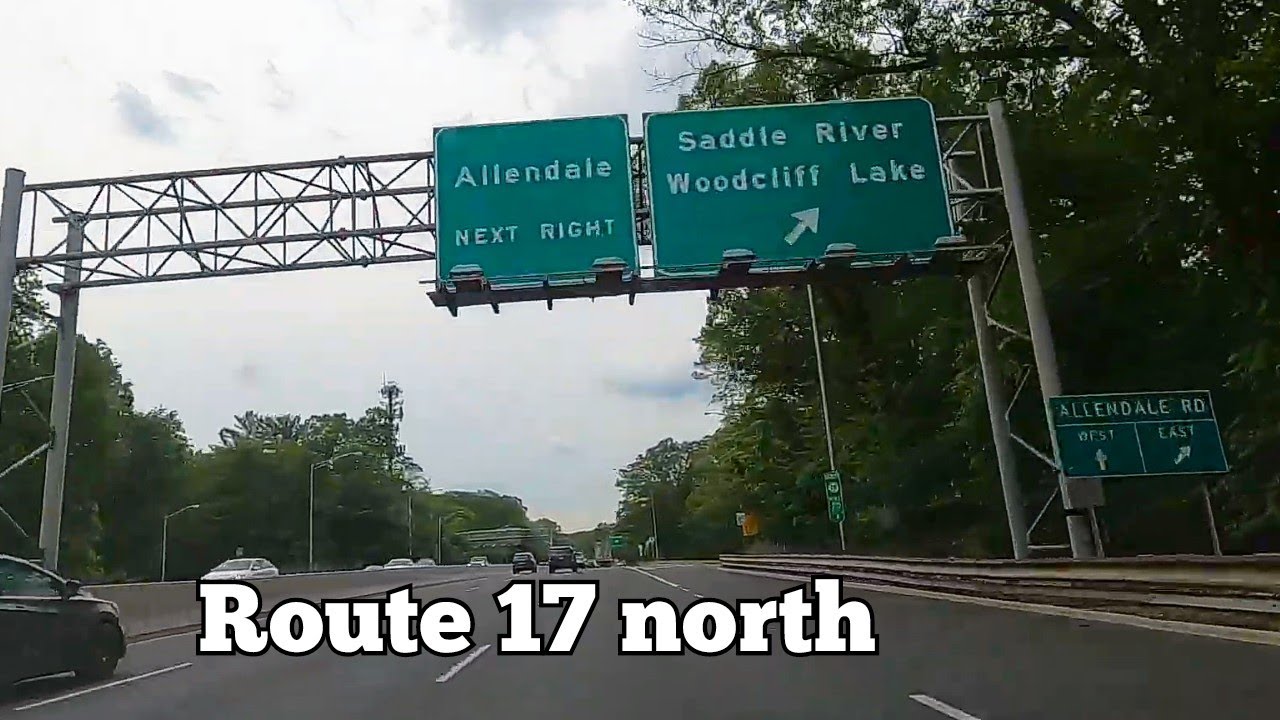 Driving on NJ Route 17 North from Route 3 in Rutherford, NJ to ...
