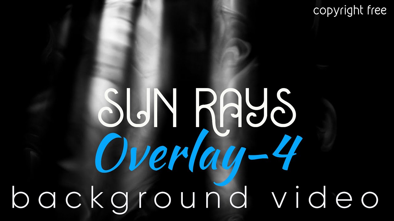 SunRays Overlay Effect | Rays Thik Top sunlight effect on a black ...
