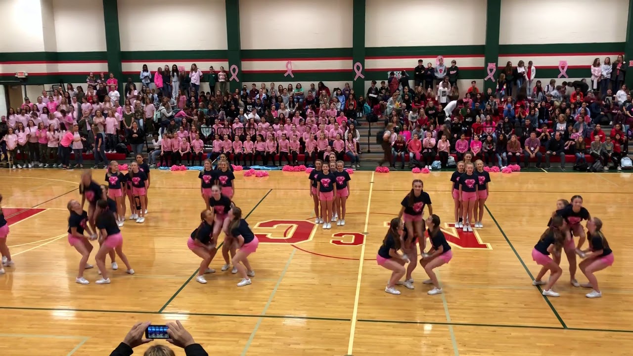 Mcc Pink Pep Rally Dance - YouTube