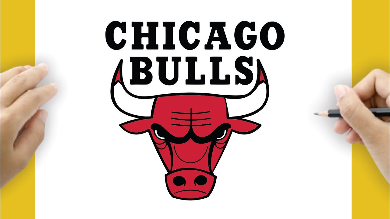 Chicago Bulls Logo Step By Step Draw ArtStation LOGO 3D MODEL TEAM