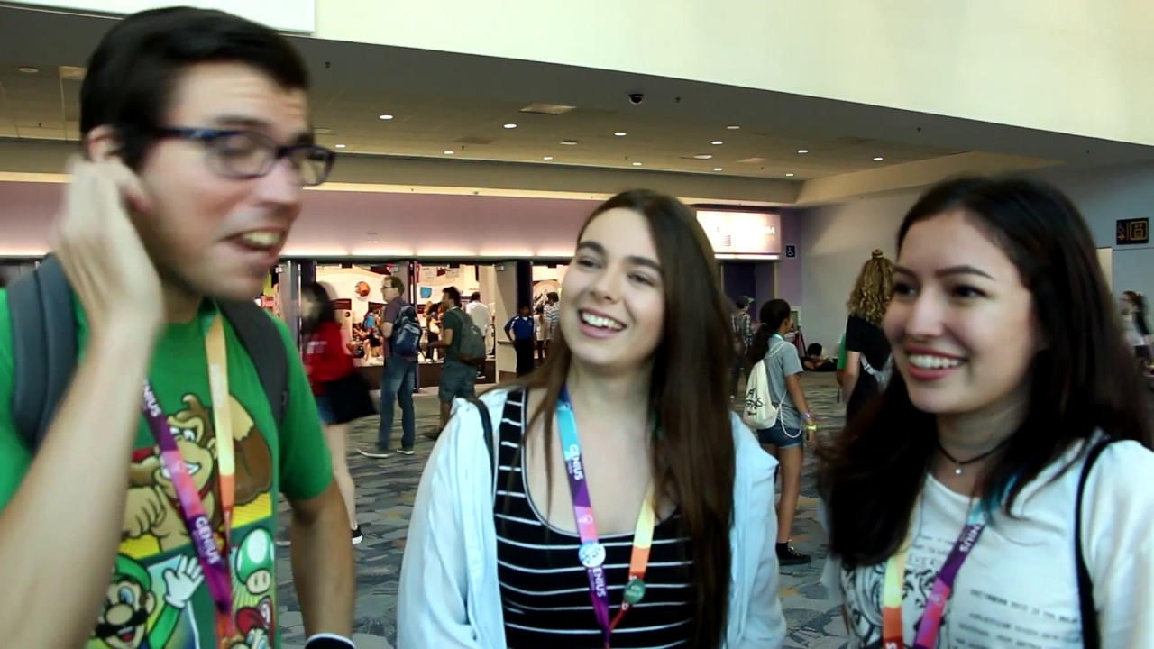 Elle and Tori from the React channel at vidcon 2017 with AGGETV ...