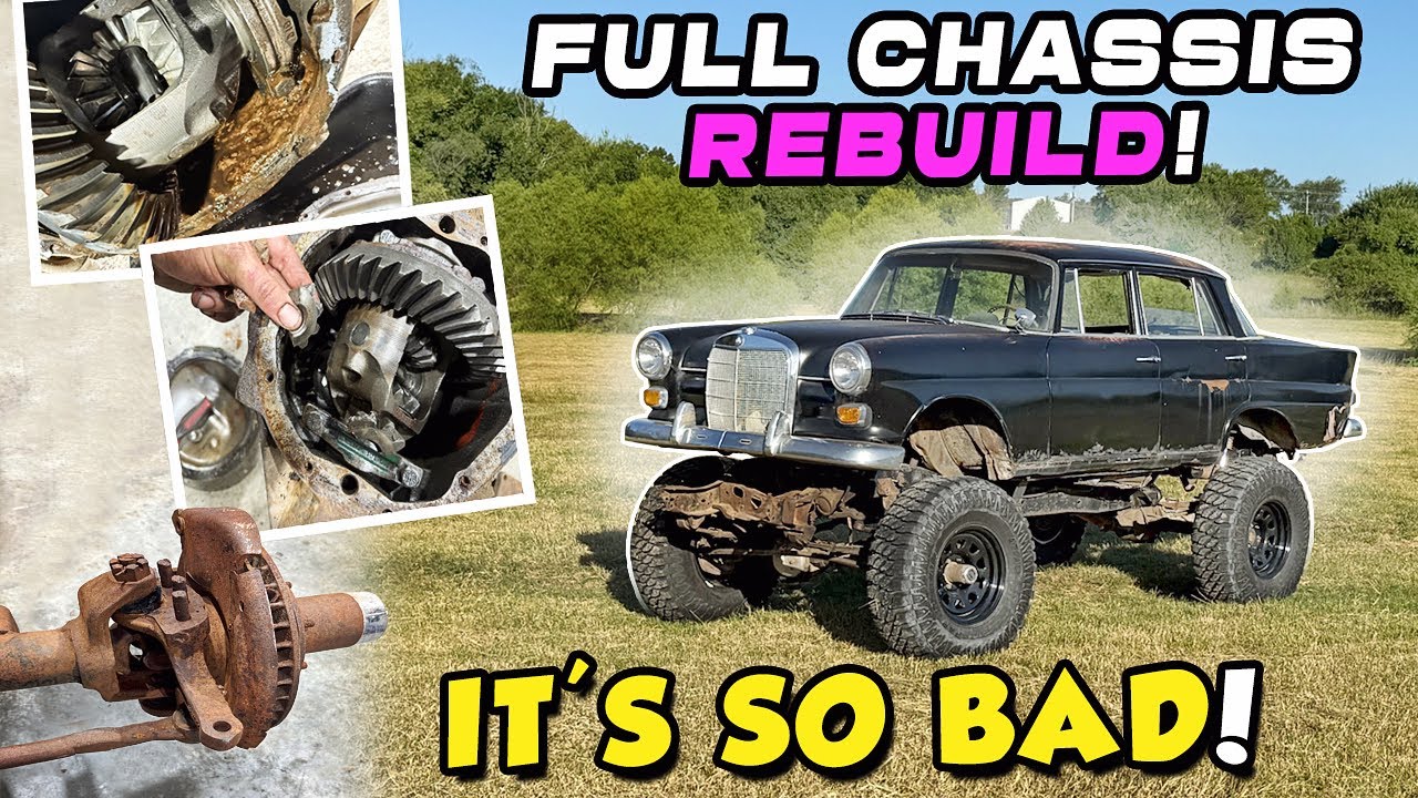 1961 Mercedes Project. 3 Bad Front Axles... Can We Rebuild the Mud ...