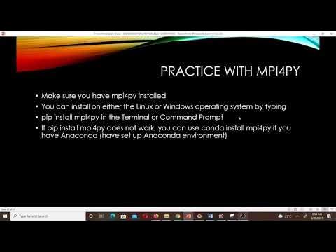 Message Passing and mpi4py (Lesson 21) - YouTube