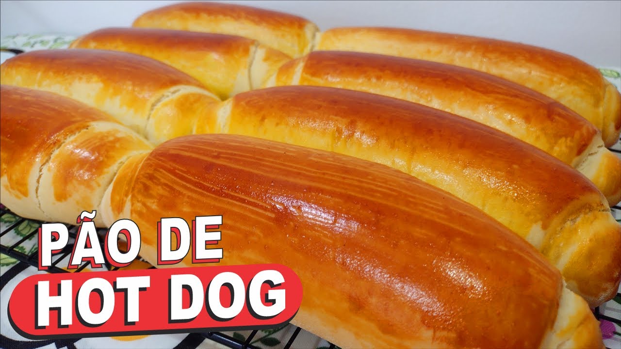 NUNCA MAIS COMPRE 😱 PÃO DE CACHORRO QUENTE (Hot Dog) CASEIRO COM MASSA ...