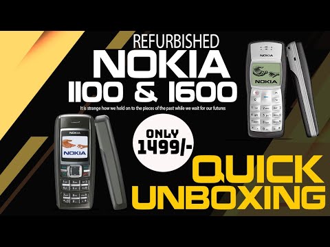 Nokia 1600 & 1100 OLD Mobile Quick Unboxing - YouTube