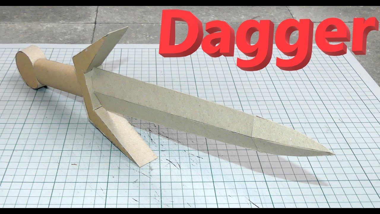 How to make a DIY Dagger - YouTube
