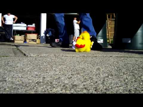 Beating Up Chicken Elmo With A Baseball Bat - YouTube