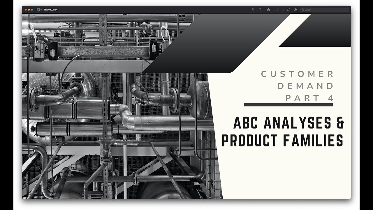 LEAN MANUFACTURING: ABC Analysis and Product Families - YouTube