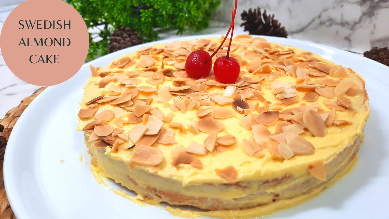 Resep Swedish Almond Cake | Kue Almond Gluten Free !! - YouTube