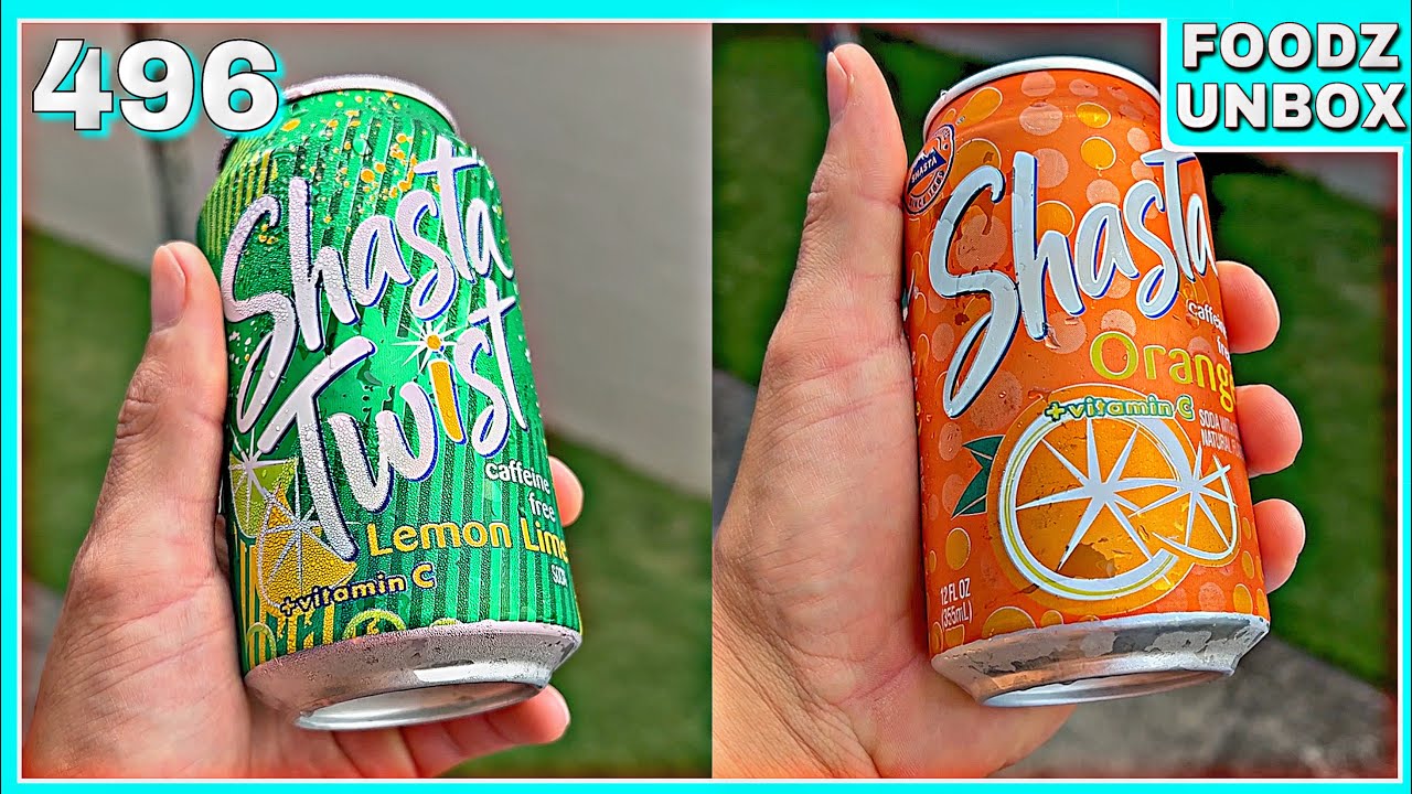 Shasta Lemon Lime and Orange Soda Review - Foodz Unbox 496 - YouTube