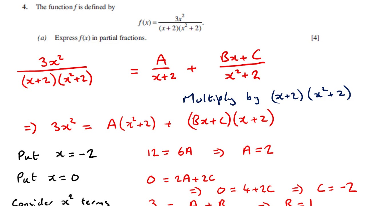 4 9 Partial Fractions - YouTube