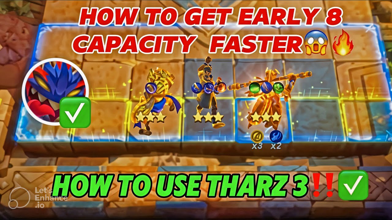 HOW TO REACH 8 CAPACITY FASTEST IN THARZ 3 ‼️ | THARZ TIPS AND TRICKS ...