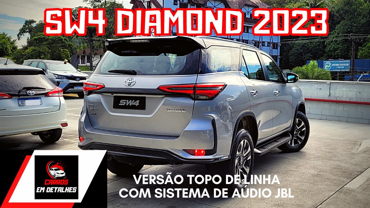 TOYOTA SW4 DIAMOND 2023 TURBO DIESEL 4X4 0KM 7 LUGARES DETALHES DO ...