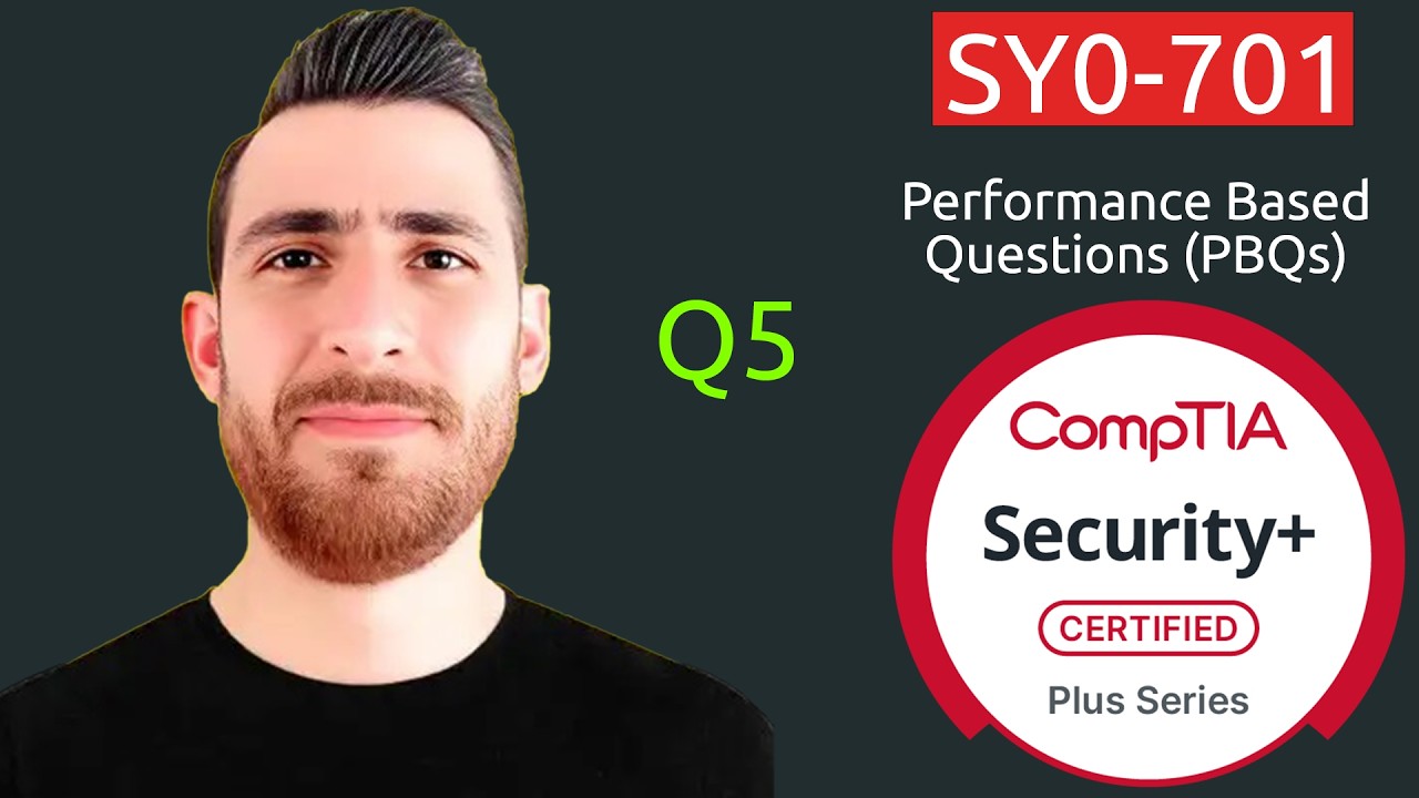 Security+ SY0-701 PBQ Example | Performance Based Question | Security ...