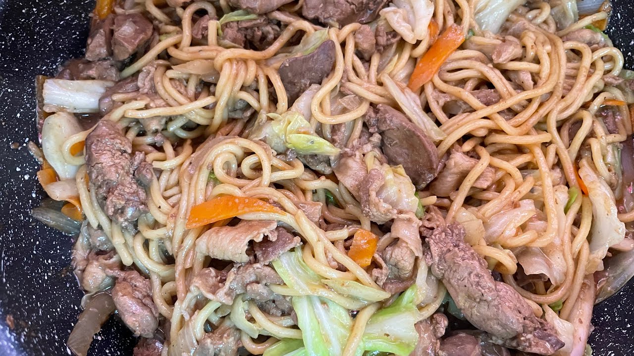 PANCIT CANTON/YAKI UDON,ah basta hnd yan YAKISOBA - YouTube
