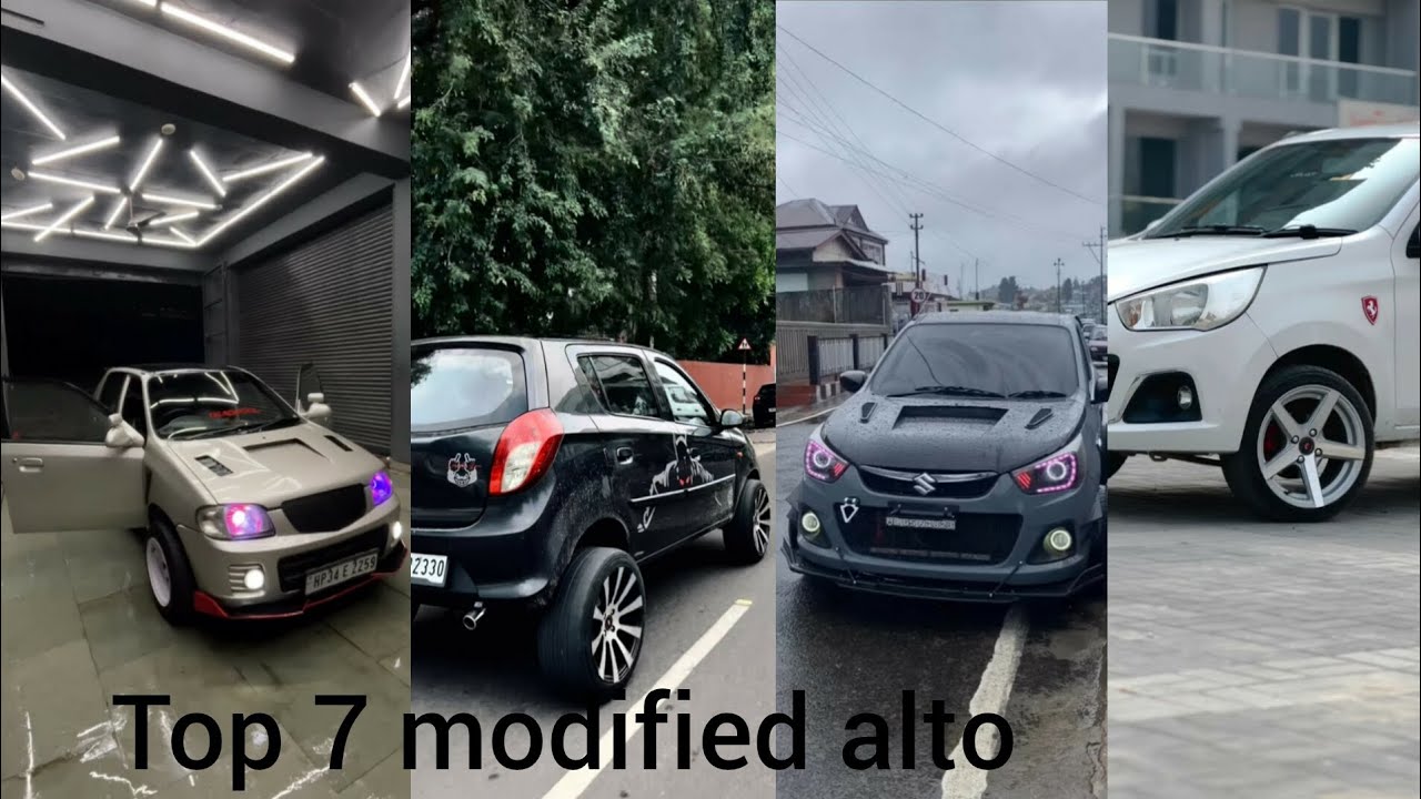 Top 7 modified alto😈 // modified alto🖤🖤 #viralvideo #alto #modified ...