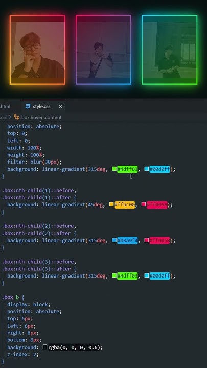 Thẻ Chuyển Màu Css Phát Sáng Với Hiệu ứng Di Chuột Shorts Html5 Css3 Html Css Htmltutorial