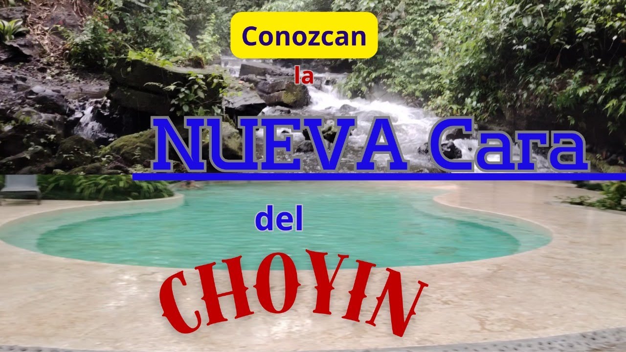 CHOYIN AGUAS termales naturales en un rio que viene del volcán arenal ...