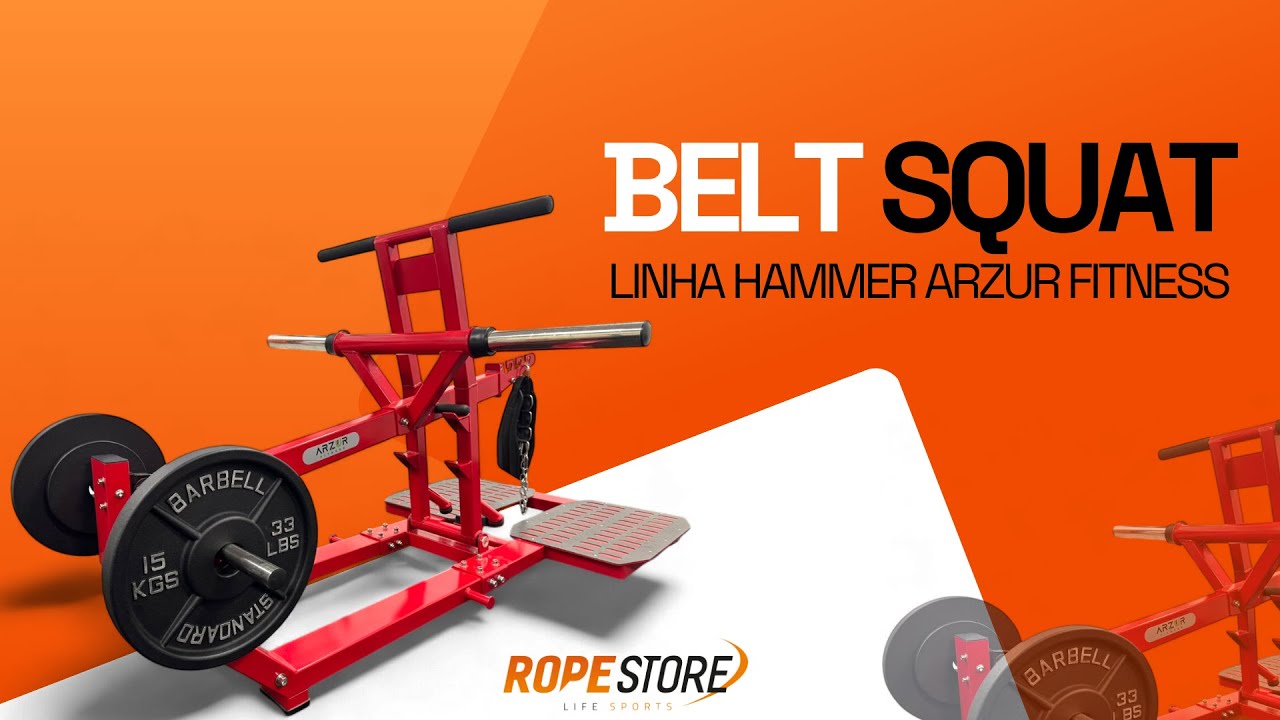 Belt Squat Profissional Agachamento Sumô Linha Hammer Arzur Fitness ...