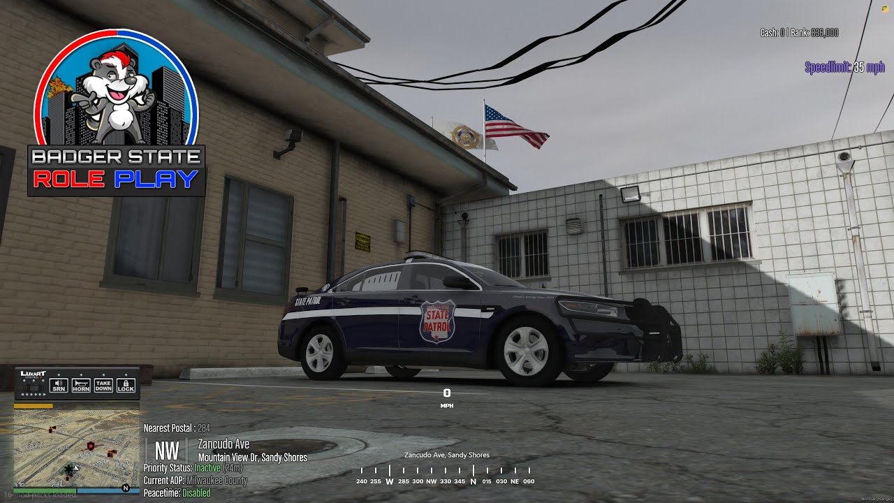 Badger State Roleplay | FiveM | Patrol #8 - YouTube