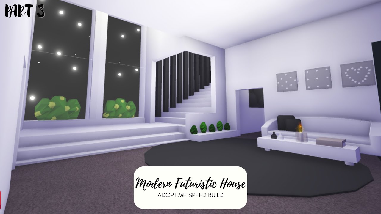 Part 3: Modern Futuristic House 🐚 Speed Build + House Tour II Roblox ...