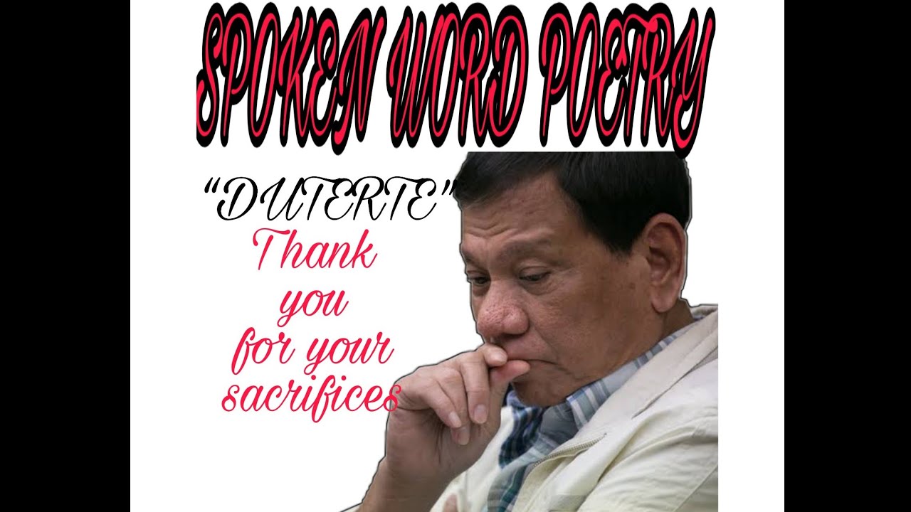 DUTERTE (SPOKEN WORD POETRY) - YouTube