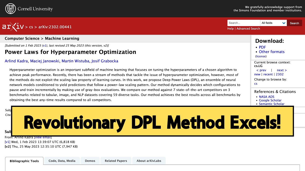 Revolutionary Hyperparameter Optimization Method for Machine Learning - Deep Power Laws (DPL ...