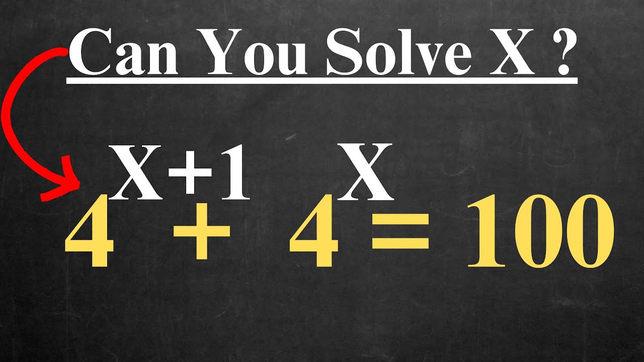 How To Solve This Math Olympiad Mind-Boggling Algebraic Exponential ...