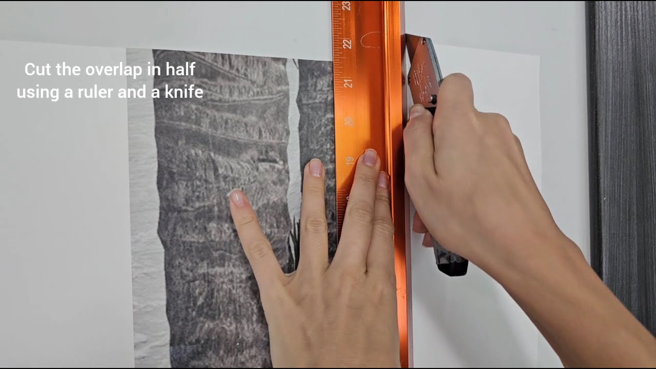 Remove overlap on Traditional Pre-pasted wallpaper - YouTube