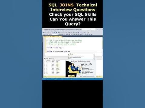 sql tricky join interview questions 2 years experience #sqlinterviewquestions - YouTube