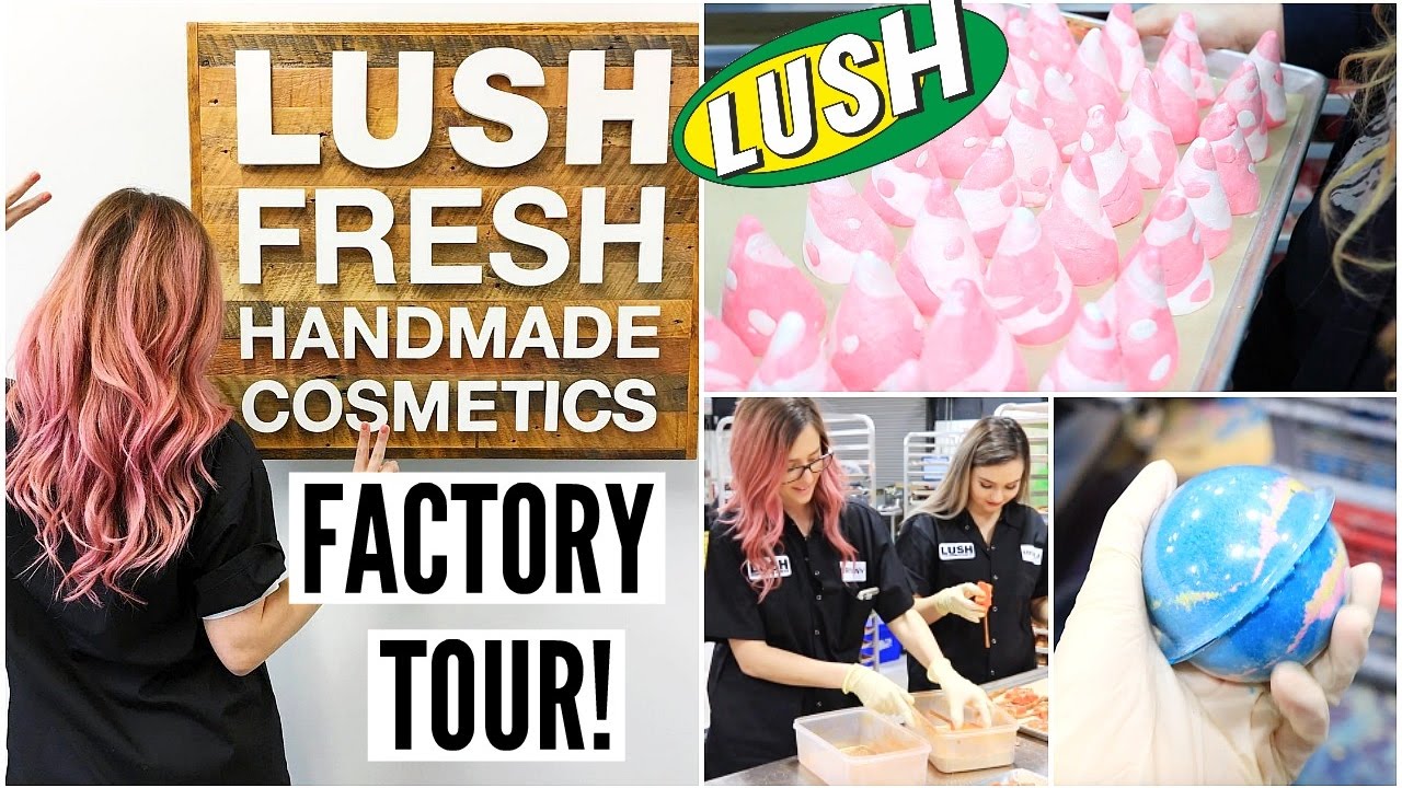 Lush Factory Tour + Lush Bath Bomb Haul! - YouTube
