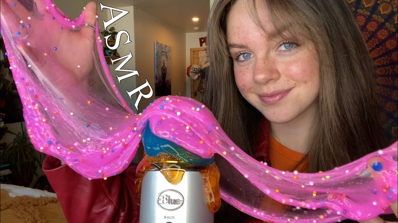 ASMR Slime on the Microphone - YouTube