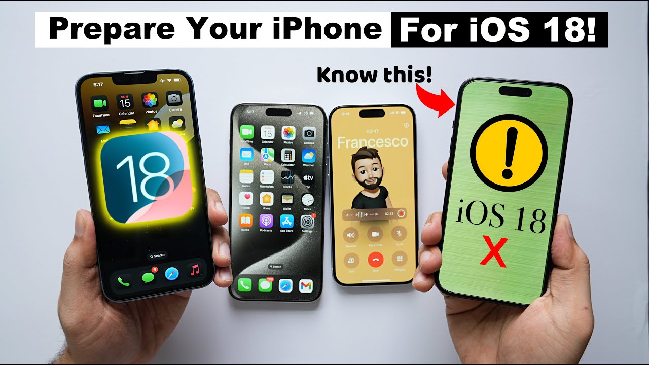 Prepare Your iPhone For iOS 18 Update | Update Warning ⚠️ | Green ...