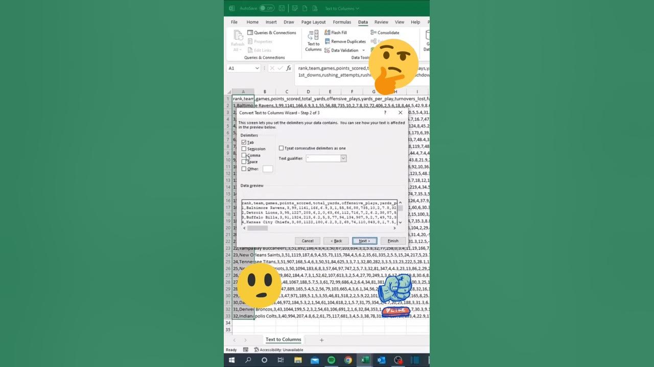 💪how To Clean Excel Sheet For Jumbled Data Excel Tricks Shorts Computerscience Excel