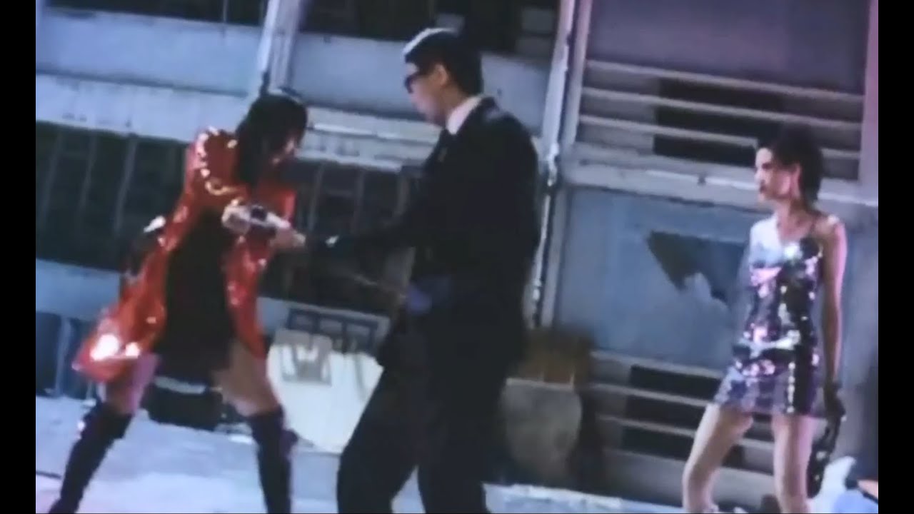 high-heeled leather boots Villainess wounded by a chop - YouTube