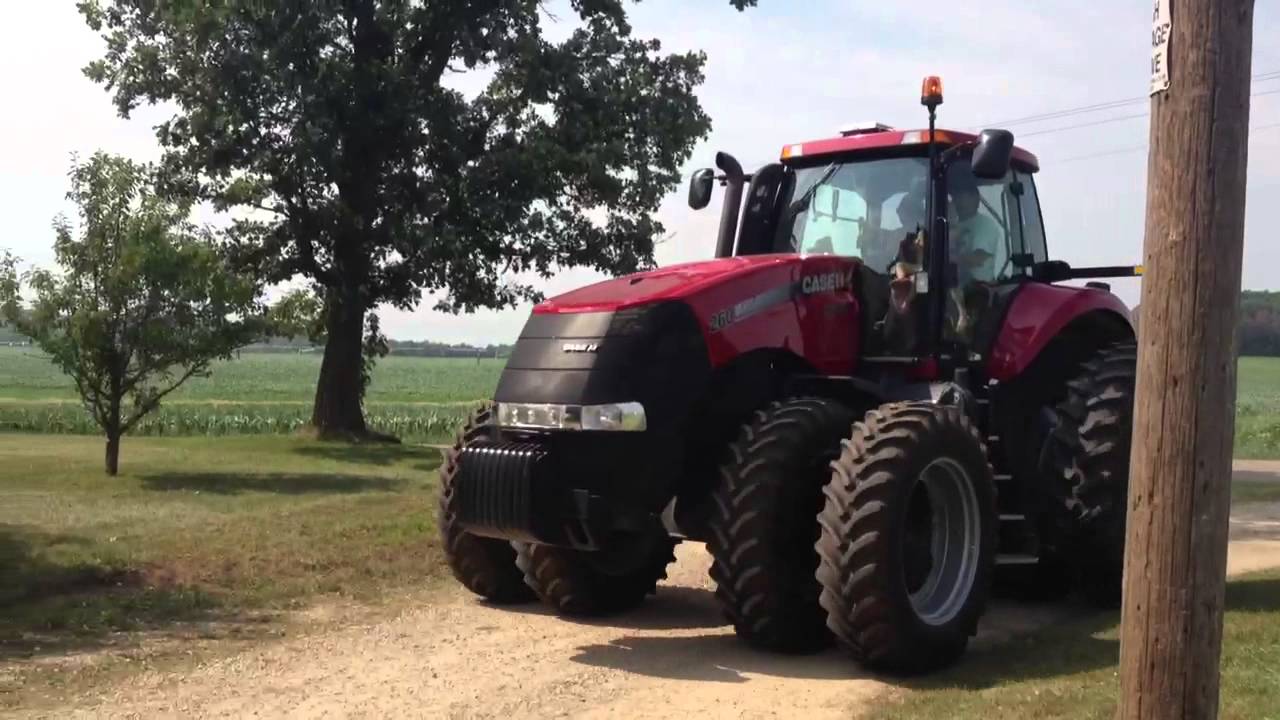 Abby's first tractor ride! - YouTube