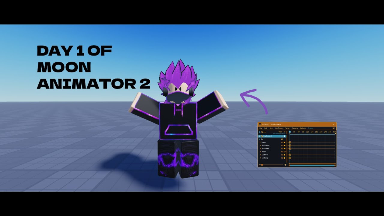 Day 1 of ANIMATING with MOON ANIMATOR 2 (Roblox short animation) - YouTube